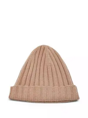 Dolce & Gabbana Rib Knit Beanie Hat - Neutrals