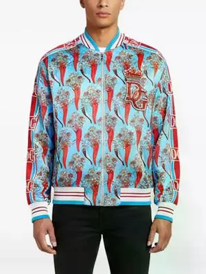 Dolce & Gabbana Pepper-print Track Jacket