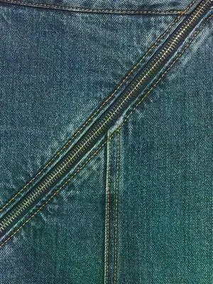 Alaïa Zip-up Wide-leg Jeans - Blue