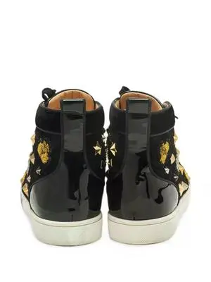 CHRISTIAN LOUBOUTIN Louis Embellished High-top Sneakers