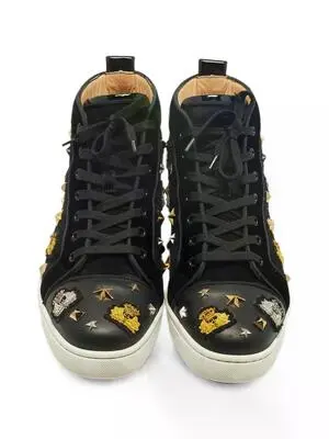 CHRISTIAN LOUBOUTIN Louis Embellished High-top Sneakers