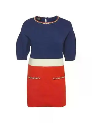 Elisabetta Franchi Chain-appliqué Knit Dress