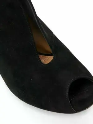 GIANVITO ROSSI Vamp Peep-toe Ankle Boots