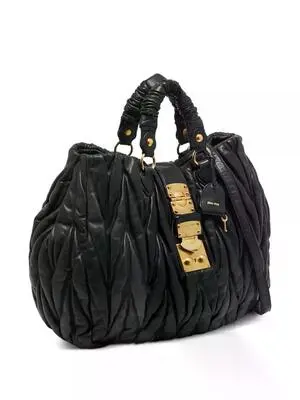 Miu Miu Logo-engraved Tote Bag