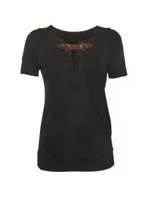 Gucci Pin-tucked Blouse - Black