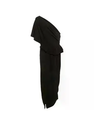 Paule Ka One-shoulder Maxi Dress - Black