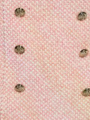 Maje Tweed Button-detail Mini Skirt