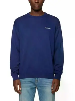 Balenciaga Political Campaign Logo-embroidered Sweater