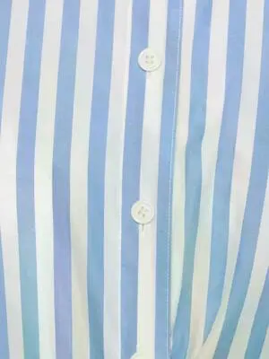 Celine Striped Waist-tie Shirt