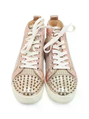 CHRISTIAN LOUBOUTIN Orlato Sequin Sneakers - Silver
