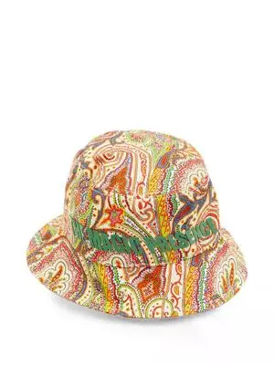 Etro Paisley-print Canvas Bucket Hat - Neutrals