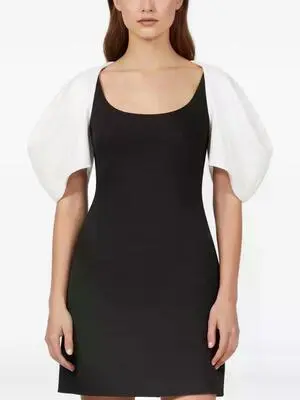 424 Estelle Crepe Mini Dress - Black