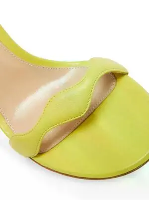 GIANVITO ROSSI Wavy Ankle Tie Stiletto Sandals