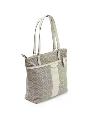 COACH VINTAGE Signature Monogram Canvas Tote Bag