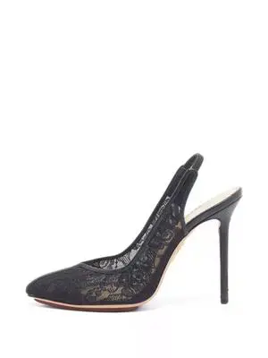 CHARLOTTE OLYMPIA Lace Slingback Pumps
