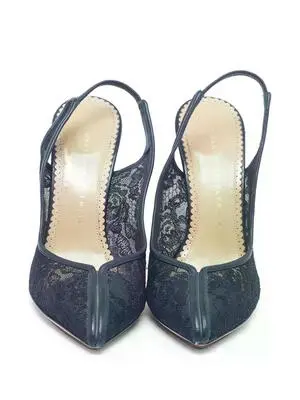CHARLOTTE OLYMPIA Lace Slingback Pumps
