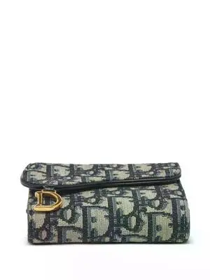 Dior Saddle Oblique Canvas Wallet