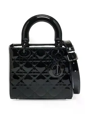 Dior Small Lady Cannage Tote Bag - Black