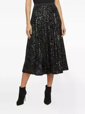 Max Mara A-line Sequin-embellished Midi Skirt