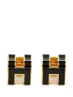 Hermès Mini Pop H Enamel Earrings