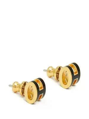 Hermès Mini Pop H Enamel Earrings