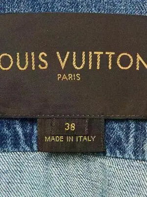 LOUIS VUITTON Monogram Zip-up Denim Jacket