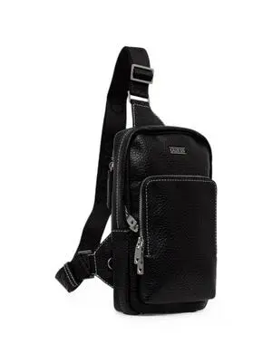 Guess Boston Pebbled Contrast-stitch Backpack