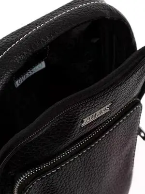 Guess Boston Pebbled Contrast-stitch Backpack