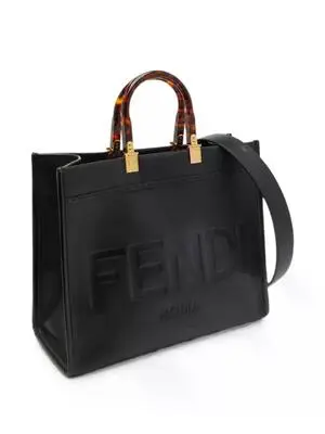 Fendi 2021 Medium Sunshine Leather Tote Bag