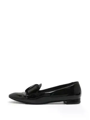 Giorgio Armani Patent Leather Loafers - Black