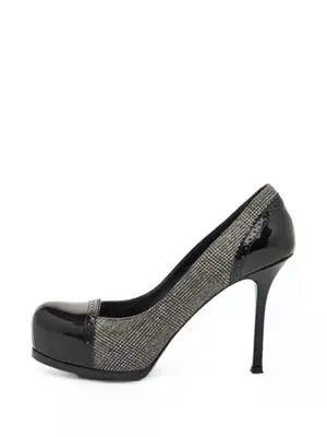 Saint Laurent Tribtoo Platform Pumps - Grey