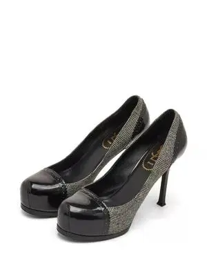 Saint Laurent Tribtoo Platform Pumps - Grey