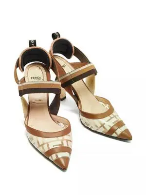 Fendi Colibri Slingback Heeled Pumps