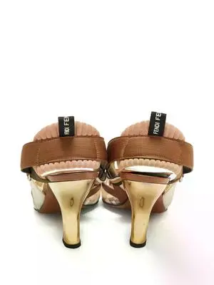 Fendi Colibri Slingback Heeled Pumps
