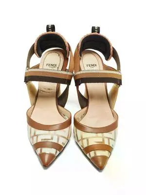 Fendi Colibri Slingback Heeled Pumps