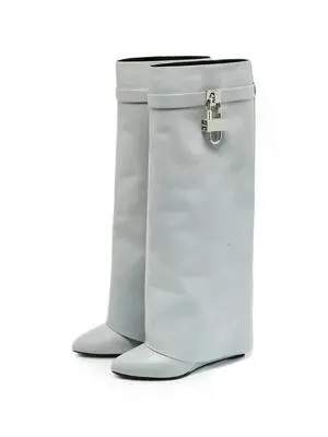 Givenchy Shark Lock Leather Boots