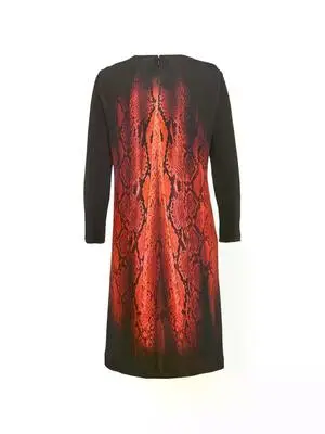 Just Cavalli Snake-print Flamingo Mini Dress