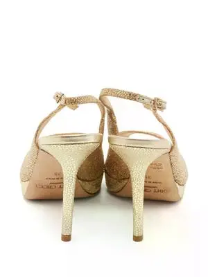 JIMMY CHOO Verity Peep-toe Slingback Stiletto Pumps