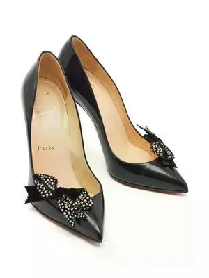 CHRISTIAN LOUBOUTIN Madame Menule Bow Pumps