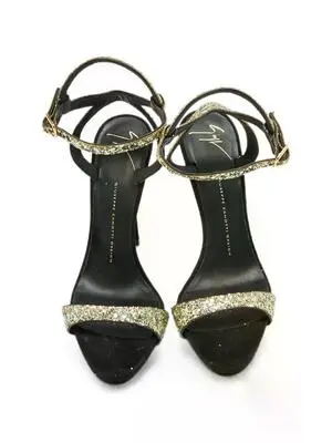 GIUSEPPE ZANOTTI Glitter Ankle-strap Sandals