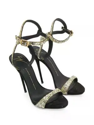 GIUSEPPE ZANOTTI Glitter Ankle-strap Sandals
