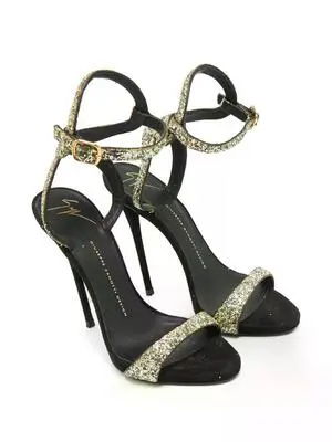 GIUSEPPE ZANOTTI Glitter Ankle-strap Sandals
