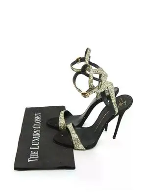 GIUSEPPE ZANOTTI Glitter Ankle-strap Sandals