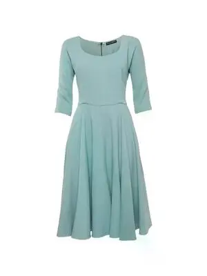 Dolce & Gabbana Flared Midi Dress - Blue