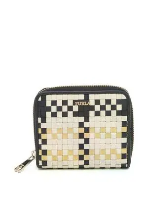 Furla Woven Zip-around Wallet - Neutrals