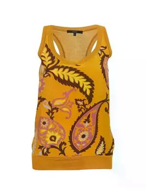 Gucci Paisley-print Tank Top - Orange