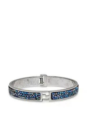 Fendi Fendista Ff Motif Bracelet - Silver