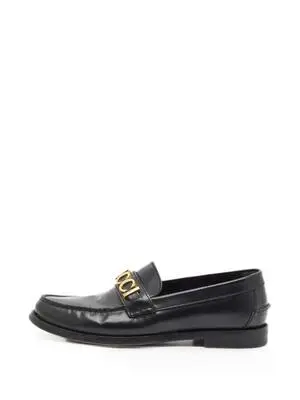 Gucci Logo-lettering Loafers - Black