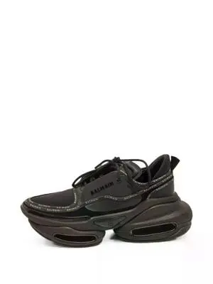 Balmain B-bold Lace-up Sneakers - Black
