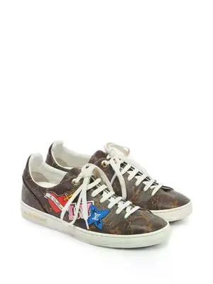 LOUIS VUITTON Frontrow Monogram-pattern Sneakers